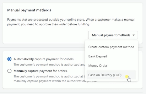 How to Add Cash on Delivery Payment Option on Shopify