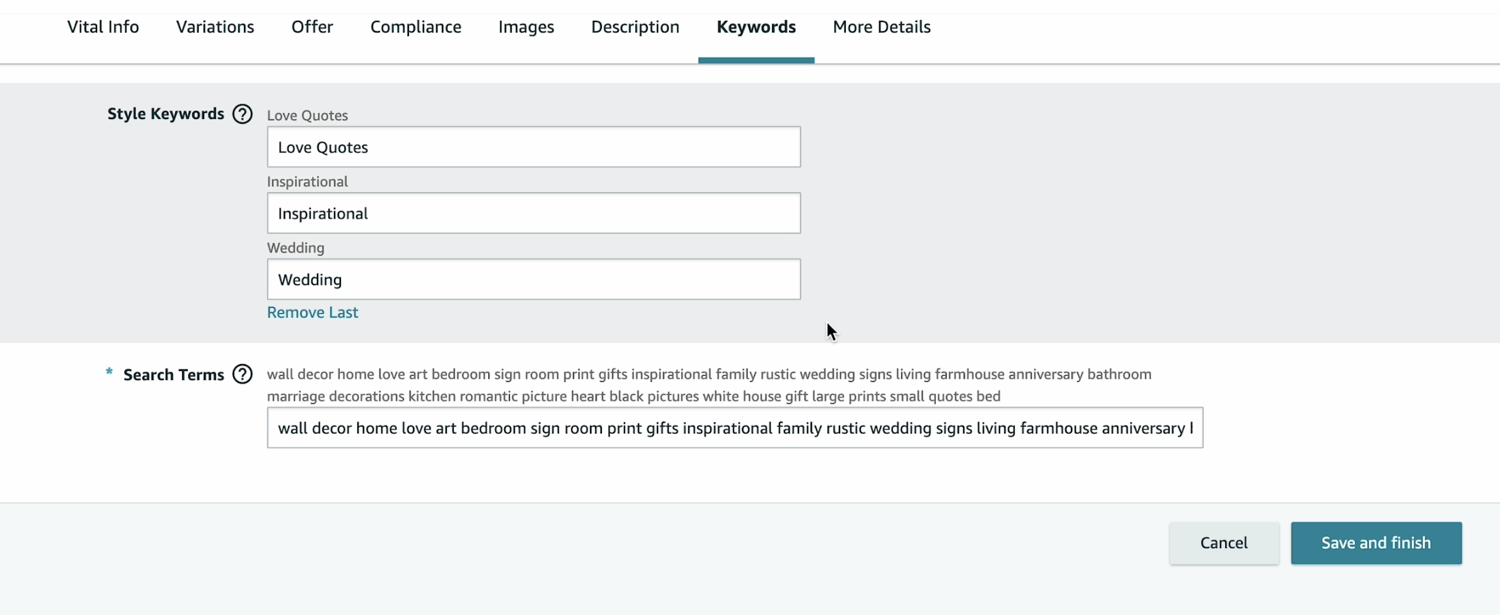 Editing Existing Amazon Listing & Product Information