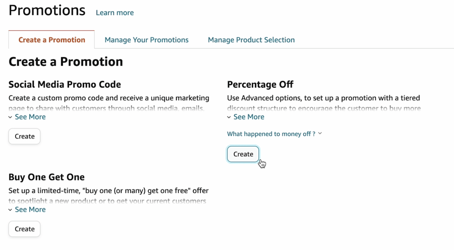 How to Create an Amazon Percentage Off Promotion - BlueTuskr