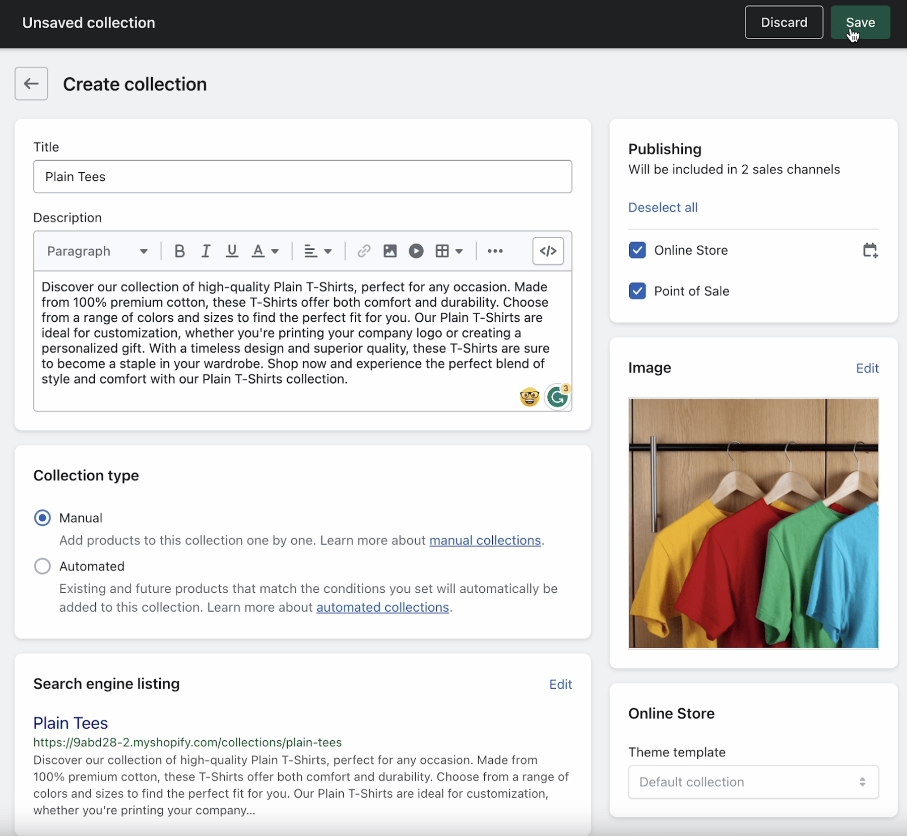 Create Custom Shopify Collections Easily | BlueTuskr